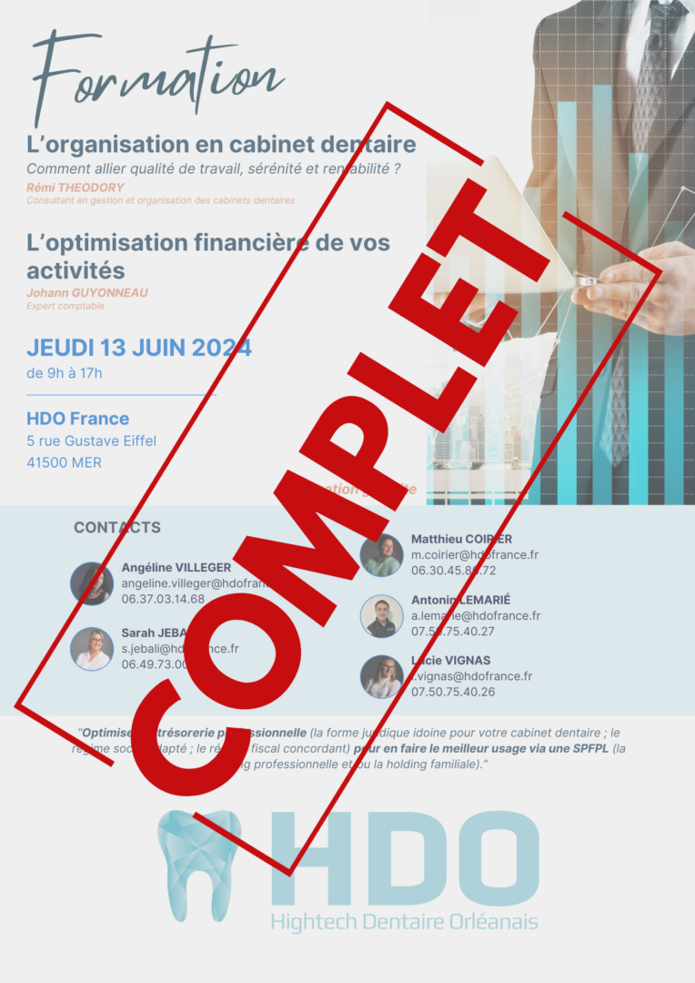 L'organisation en cabinet et l'optimisation financière de vos activités - HDO Hightech Dentaire ...
