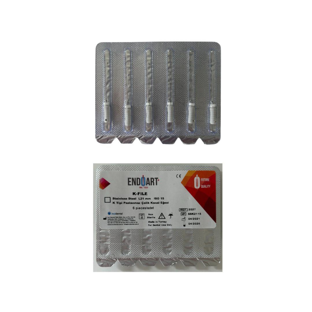 Lime K manuelle 15 blanc 2% 21mm - HDO Hightech Dentaire Orléanais